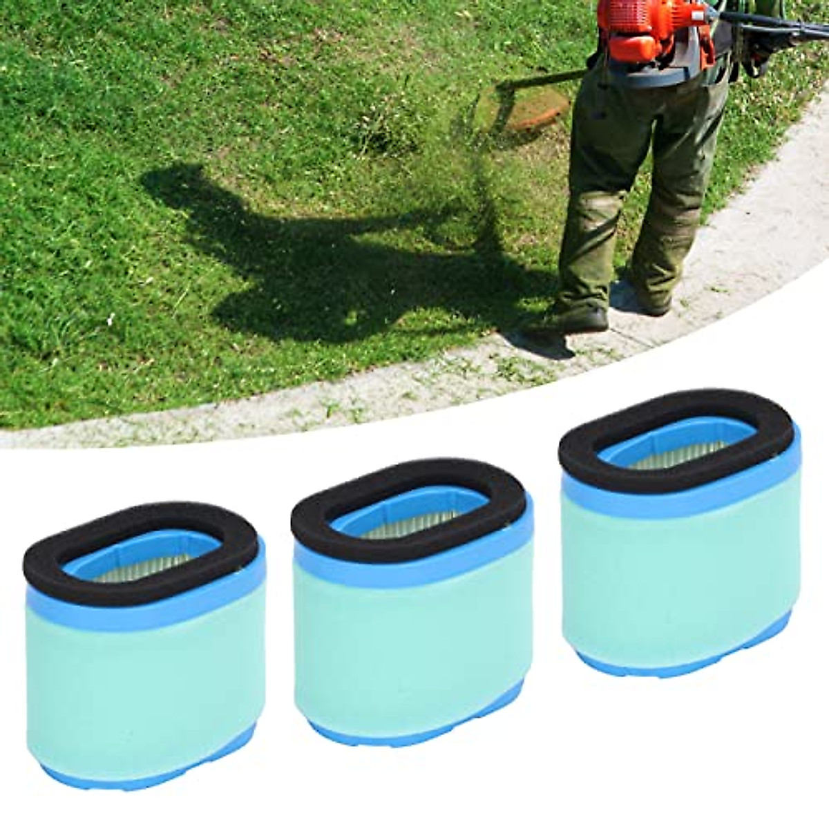 Lawn Mower Air Filter, 3PCS Lawn Mower Filter Replacement Garden Air Filter for John Deere M147431 M143278 697029 6906