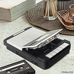 PHILCO Digital Cassette Recorder – Portable Tape Player, Recorder & Cassette to MP3 Converter