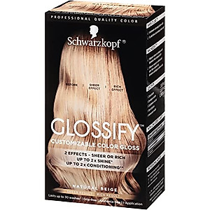 Schwarzkopf Glossify Customizable Color Gloss, Natural Beige