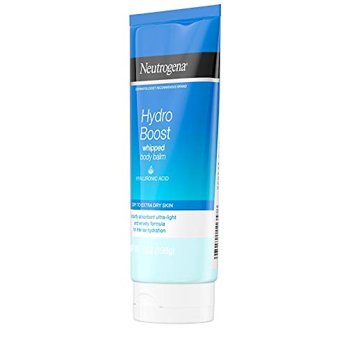 Neutrogena Hydro Boost Whipped Body Balm With Hydrating Hyaluronic Acid for Dry To Extra Dry Skin, Lightweight & Non-greasy Daily Moisturizing Balm, 7.0 Ounce (Pack of 1)