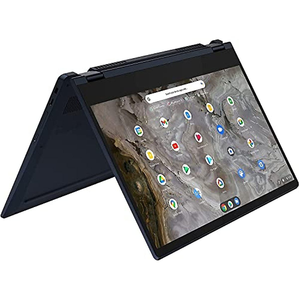 2022 LENOVO Chromebook Flex 5i 13.3" FHD IPS Touchscreen 2-in-1 Laptop 11th Dual-Core Intel i3-1135G4 8GB DDR4 128GB NVMe SSD UHD Graphics USB-C Wi-Fi 6 Backlit Keyboard w/ RATZK 32GB USB Drive