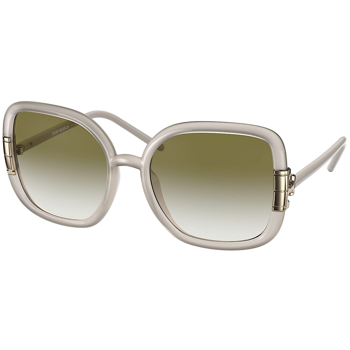 Tory Burch TY9063U Women's Sunglasses Milky Ivory/Olive Gradient 56