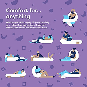 Moonlight Slumber Comfort-U Deluxe Pillow, Poly/Cotton Cover - Never Clumps, Firm, Hypoallergenic