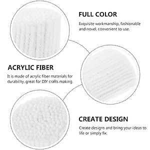 Embroidery Kit Embroidery Kit Latch Hook Yarn Pre- Cut Rug Yarn 10Rolls Knitting Crafts Yarn Soft Crochet Yarn for Making Blankets White Green Rug Green Rug