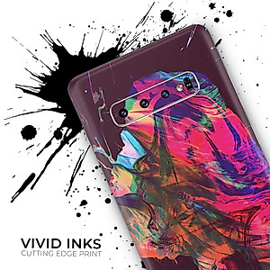 DesignSkinz Liquid Abstract Paint Remix V52 Protective Vinyl Decal Wrap Skin Cover Compatible with The Samsung Galaxy S20 (Screen Trim & Back Glass Skin)