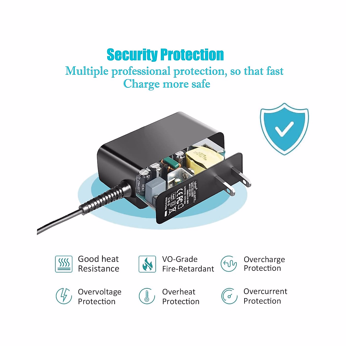 UpBright 9V 1A AC/DC Adapter Compatible with RockJam Rock Jam 561 RJ-561 RJ561-SK 661 RJ-661 RJ661-SK RJ361 RJ5061 61 Key Electronic Keyboard Piano 654 RJ-654 RJ549 RJ 549 49 54 Key DR10010U107 Power