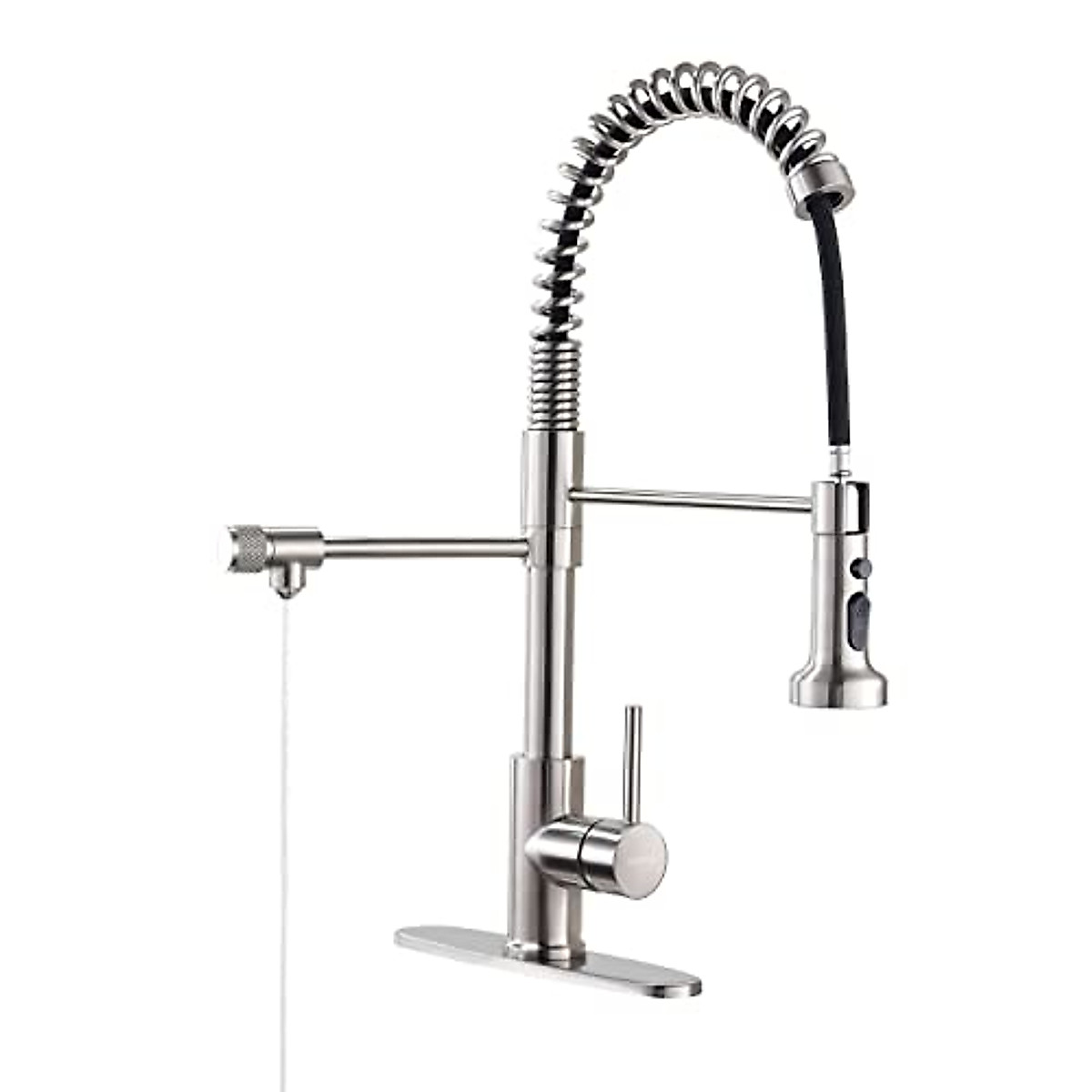 PAKING Drinking Water Faucet, Kitchen Faucet, Kitchen Sink Faucet, Water Filtration Faucet, Sink Faucet, Pull-Down Kitchen Faucets, Bar Water Filter Faucet, Brushed Nickel, Stainless Steel, PB1017