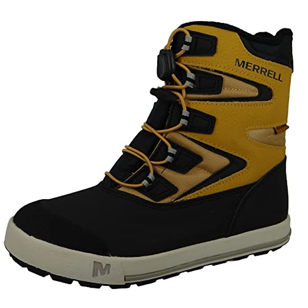 Merrell Snow Bank 3.0 Waterproof Boot, Wheat, 1 US Unisex Big Kid