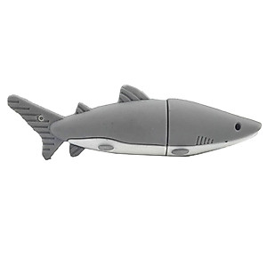 Aneew 16GB 2.0 Pendrive Gray Shark Fish Animals USB Flash Pen Drive Memory Thumb Stick Storage Data Photograph Gift