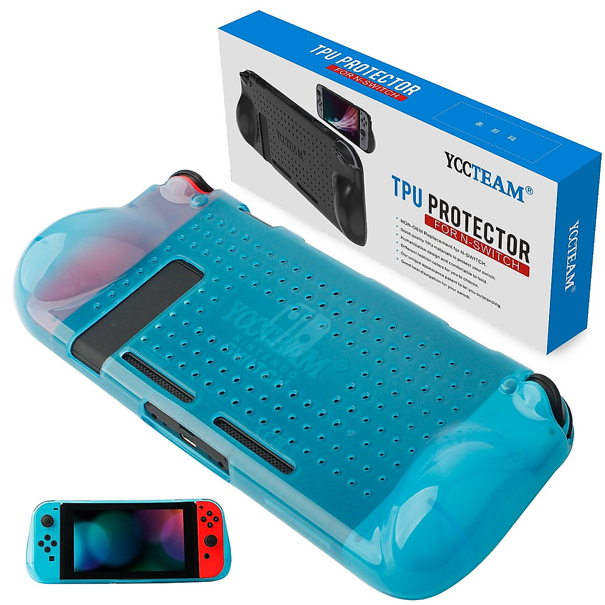 Airmate Switch Carrying Case Compatible with Nintendo Switch/Switch OLED (Blue)
