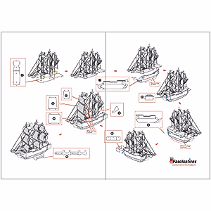 MetalEarth 3D Metal Model - Black Pearl Pirate Ship