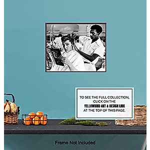 Vintage Elvis Photo, Wall Art Decor - Barbershop Haircut Photograph for Salon, Barber Shop, Bathroom, Living Room, Bedroom - Gift for Country Music, Graceland Fan, Hair Stylist - 8x10 Poster