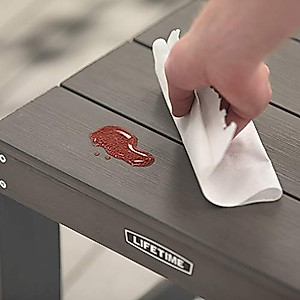 Lifetime 60292 Adirondack Table, Shale Stone