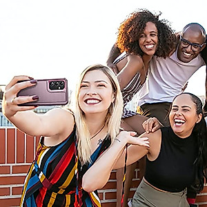 BaHaHoues for Samsung Galaxy A14 5G Case, Samsung A14 Phone Case with Built in Kickstand,Shockproof/Dustproof/Drop Proof Military Grade Protective Cover for Galaxy A14 5G (Night Purple/Baby Pink)