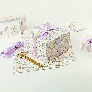 Unicorn Wrapping Paper for Girls - Premium Pink Wrapping Paper Kids Bundle includes 3 Folded Sheets 30 x 20 inches, 3 Coordinating Gift Cards and Ribbon Great for Unicorn Birthday Party Decorations and Gift Wrapping Paper