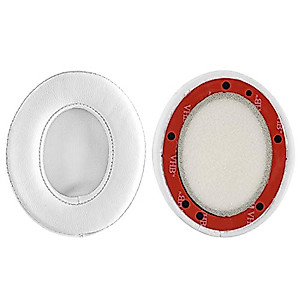 Geekria Elite Sheepskin Replacement Ear Pads for Beats Studio 3 (A1914), Studio 3.0 Wireless Headphones Ear Cushions, Headset Earpads, Ear Cups Cover Repair Parts (White)