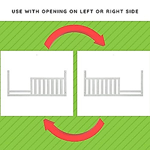 CC KITS Toddler Bed Safety Guard Rail for Baby Cache Cribs (White)