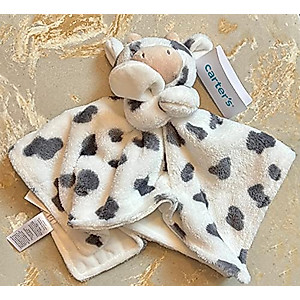KIDS PREFERRED Carter's Cow Plush Stuffed Animal Snuggler Lovey Security Blanket