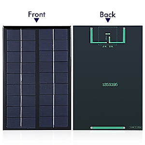 Biitfuu 3W 9V Mini Solar Panel Module for DIY Solar Light Phone Battery Charger Portable DIY Polycrystalline with High Efficiency