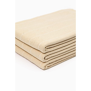 Bulk Monks Cloth with Guide Line - Wholesale Monks Cloth - 10 Yards Long, 60" Wide, 100% Cotton Monks Cloth Fabric Roll Bolt - Rug Making or Punch Needle Project (10 Yards - 360”x60”)