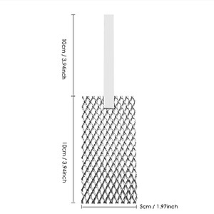 Platinized Anode, Rhodium Jewelry Plating Plater Tool Mesh with Handle, Mesh Platinized Anode Rhodium Palladium Platin Anode,Silver Plating for Jewelry