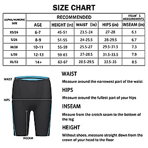 MIVEI Boys Swim Jammers - Youth Competitive Swim Racing Team Swimming Shorts Swimsuit Trunks Bathing Suit Quick Dry UPF 50+ Black/Blue