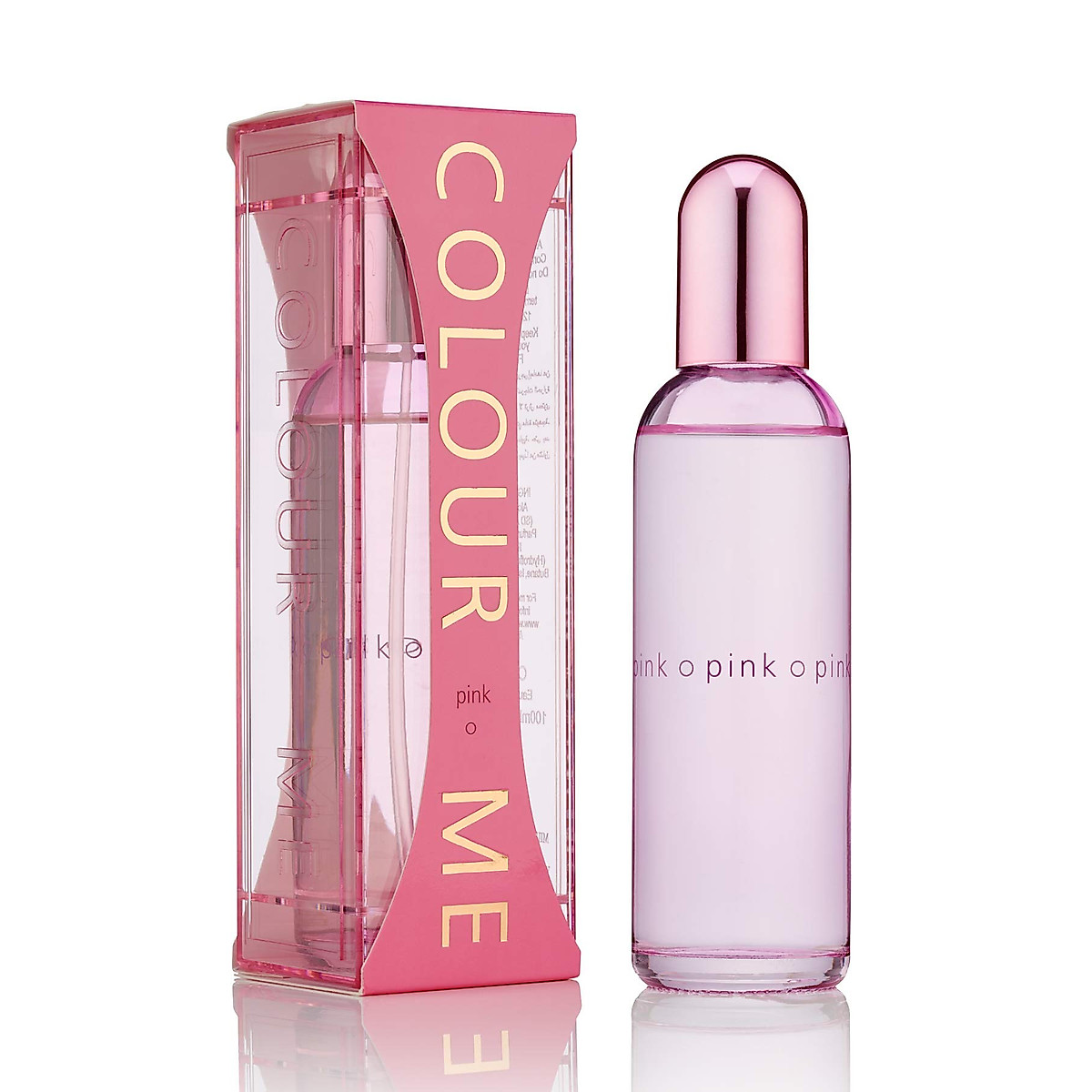 COLOUR ME Pink by Milton-Lloyd - Perfume for Women - Floral Scent - Opens with Almond Blossom, Lilies, and White Rose - Blended with Vanilla Base - For Warm, Romantic Ladies - 3.4 oz EDP Spray