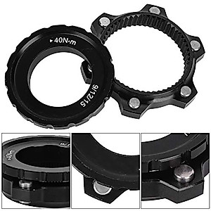 QIMIT Center Lock Adapter, Strong Bicycle Accessories Brake Rotor for 15mm / 5.9in Hub Axles for 12mm / 4.7in for 9mm / 3.5in