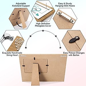 New Mom Gifts Baby Ultrasound Picture Frame Sonogram Keepsake Frame, Mothers Day Pregnancy Gifts for First Time Mom Dad, Pregnancy Announcements Gender Reveal Baby Shower Gifts Nursery Decor-4x6 Photo