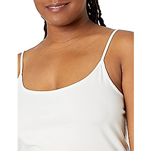 Amazon Essentials Women's Slim-Fit Camisole, Pack of 4, Black/White, Medium