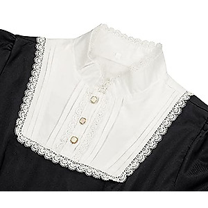 Nite closet Gothic Dress Long Sleeve Black Lolita Vintage Dresses Retro (8-10)…