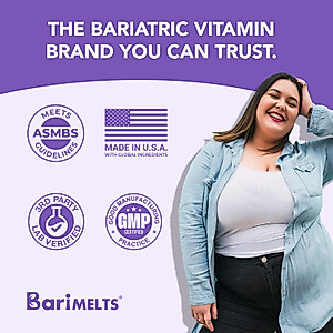 BariMelts Bariatric Multivitamin with Iron - 1 Month Supply (60 Fast-Dissolving Tablets) - Post-Op Bariatric Vitamins​