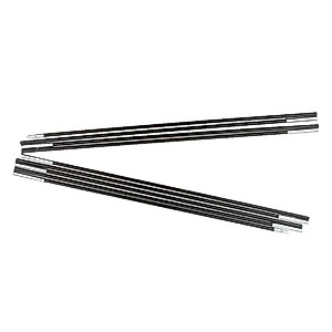 SM SunniMix 7.0/8.0mm Diameter Fiberglass Tent Pole Replacement Kit, High Hardness, Good Toughness and Durable Wear , 2 Poles 9 Section Each