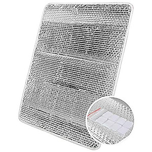 PetriStor 16 X 25 Sun Shield RV Reflective Door Window Cover Helps Protect Your RV from Harmful UV Rays and Regulates RV Temperature White