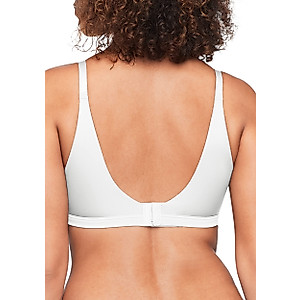 Warner's Women's No Side Effects Underarm and Back-Smoothing Comfort Wireless Lift T-Shirt Bra RN2231A, White, 2XL