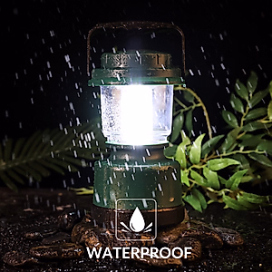 LED Camping Lantern, COB Battery Lantern 4D Batteries Powered 2500LM, Water Resistant Emergency Lantern for Power Outage, Hurricane, Hiking