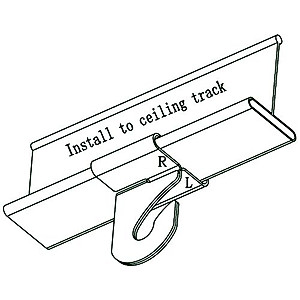 LeoHuks 20 Pairs Drop Ceiling Hooks for Office,Classroom & Home,Great for Hanging Plants,Signs,Lights & Decorations,Metal T-Bar Hooks for Suspended Drop Ceilings,Holds up to 20 lbs