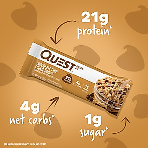 Quest Nutrition Favorites Bundle, Chocolate Chip Cookie Dough & Cookies and Cream Protein Bars