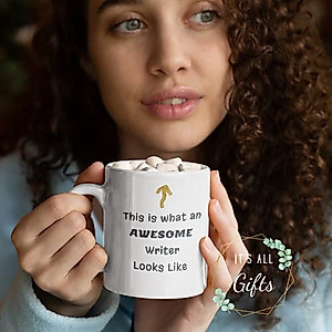 This is What an Awesome Writer Looks Like Coffee Mug makes a Great Writer Christmas gift. Great stocking stuffer too! 15 oz