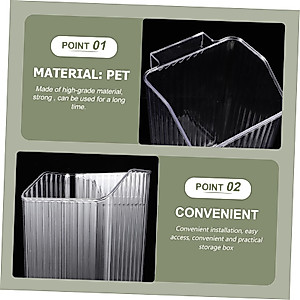 Cabilock 4pcs Wall Hanging Storage Basket Wall Kitchen Organizer Kitchen Trash can Bins Trash containers Recycle bin for Kitchen Office The pet Cabinet Door Trash bin Cabinet