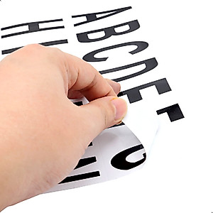 10 Sheet 3 Inch Mailbox Numbers and Letters Cut Classic Style Self-Adhesive Vinyl Waterproof Stickers Letter Decals Sticky for Outside Signs, Window, Door, Car, Truck, Home, House Address (Black)