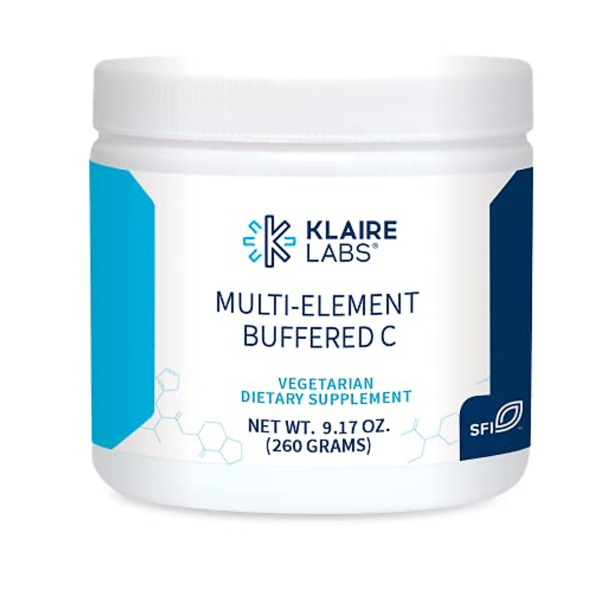 Klaire Labs Multi-Element Buffered C Powder with Quercetin Bioflavonoid & L-Glutathione to Support Immune Function & Antioxidant Protection, Hypoallergenic & Gentle on Stomach (65 Servings, 260 Grams)