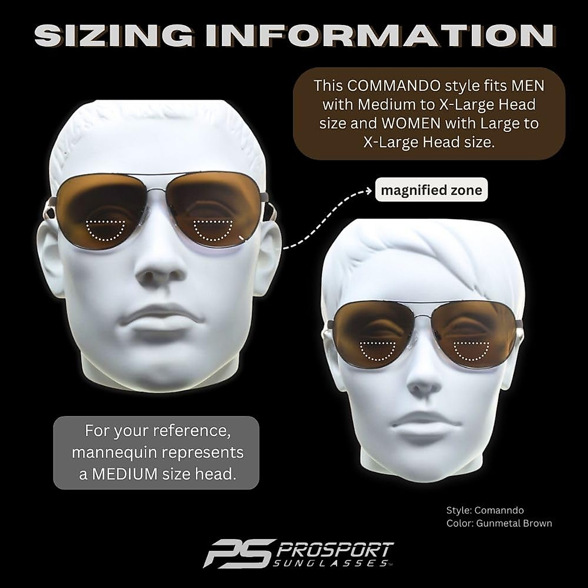 proSPORT Aviator Polarized Bifocal Sunglass Readers Fishing Driving Brown Lens Spring Hinge Men Women 2.5 1.50 1.75 2.00 2.25 2.50