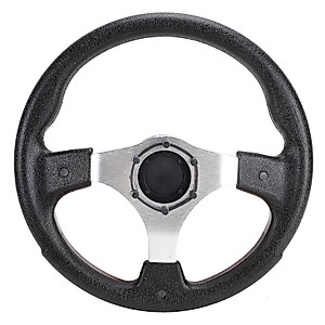 Roykaw Golf Cart Universal Steering Wheel Compatible with EZGO RXV TXT, Club Car DS Precedent Tempo, Yamaha G29 Drive Drive 2,Universal Design for Most Golf Cart