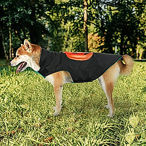 Dog Halloween Costumes for Large Medium Small Dogs, Reversible Waterproof Dog Clothes for Christmas, Cold Weather Coat Windproof, Anxiety Dog Vest for Outdoor Winter