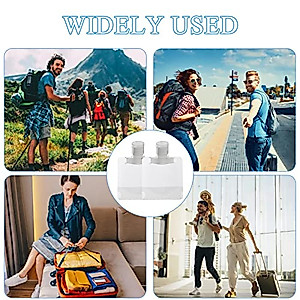 Liquids Travel Bottles, 30ml/50ml/100ml Leakproof Travel Shower Gel Bottle, Empty Travel Bottles Flipp Cap, Empty Bottle, Portable Containers, Travel Size Bottle for Soap, Shampoo and Conditioner,