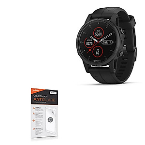 BoxWave Screen Protector Compatible with Garmin Fenix 5S Plus (42mm) - ClearTouch Anti-Glare (2-Pack), Anti-Fingerprint Matte Film Skin for Garmin Fenix 5S Plus (42mm)