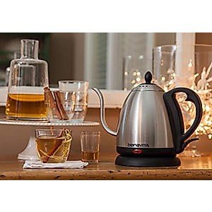 Bonavita 1.0L Electric Kettle Featuring Gooseneck Spout, BV3825B