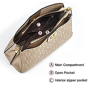 FOXLOVER Small Cowhide Leather Crossbody Bags for Women with Adjustable Strap Cute Trendy Shoulder Purse Large Capacity Commute Handbag