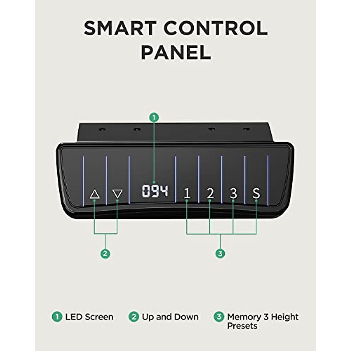 Totnz Standing Desk Adjustable Height, Electric Standing Desk with Starage Bag, Stand up Desk for Home Office Computer Desk Memory Preset with Headphone Hook (55X34 Inch, Rustic)